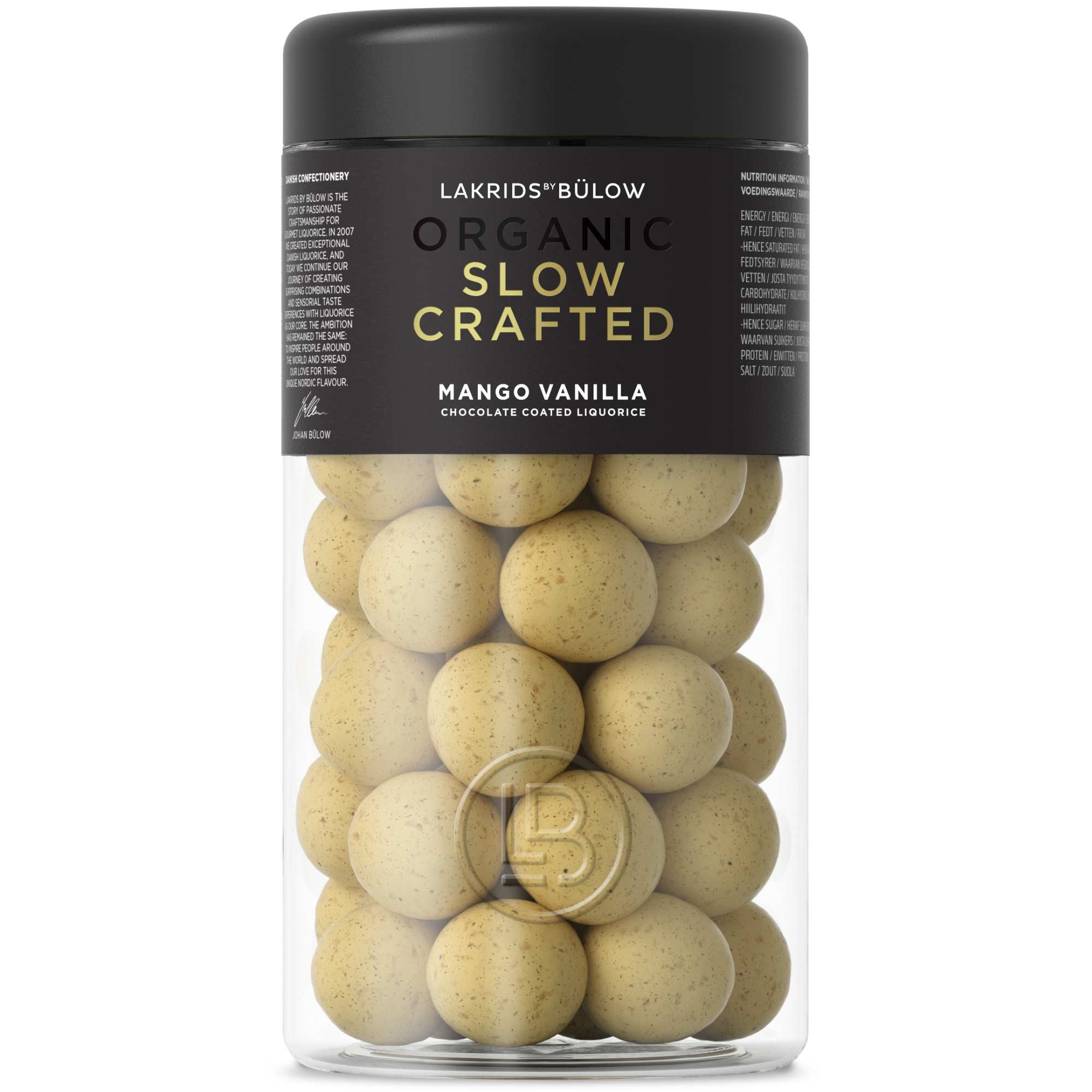 Lakrids MANGO VANILLA – Slow Cooked Liquorice Coated With White Chocol
