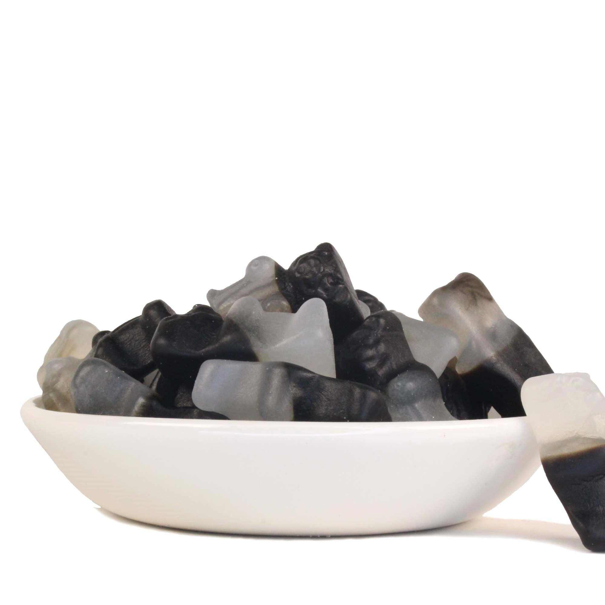 Pandabeertjes Drop-mint – Peppermint & Mild Salt Liquorice Gummy Bears