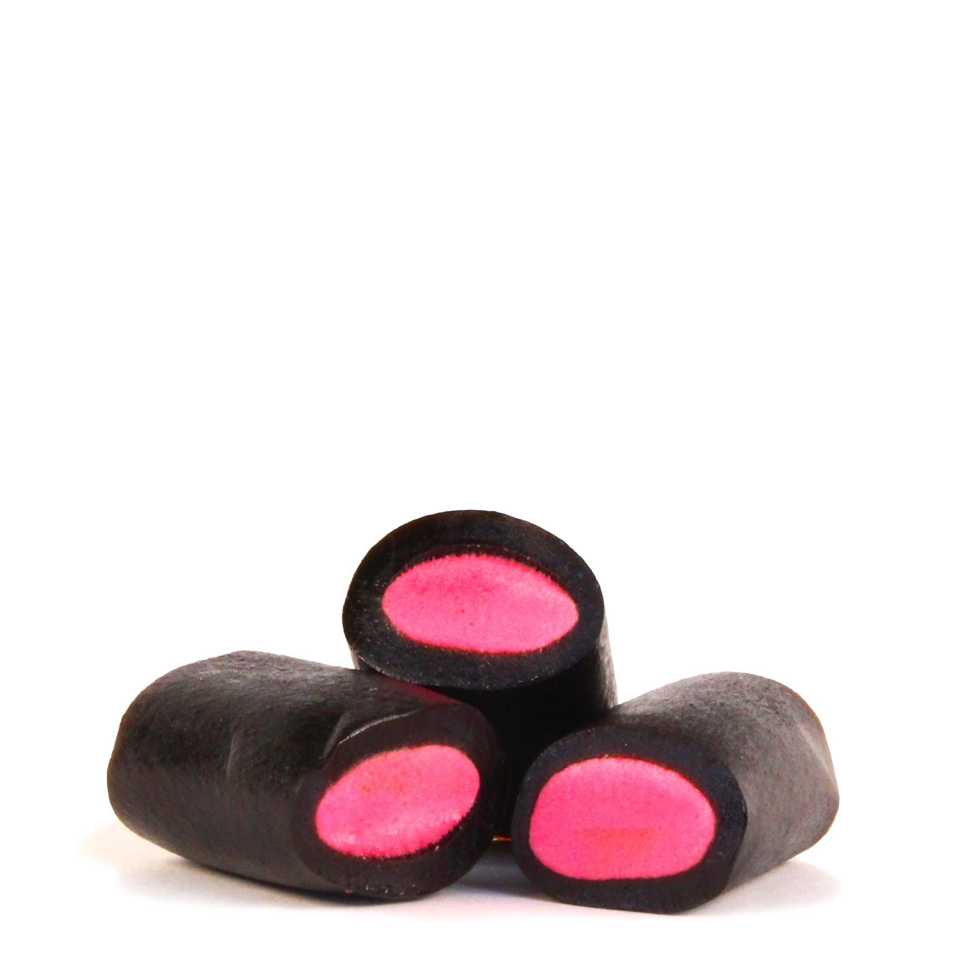 Raspberry Filled Sweet Black Liquorice