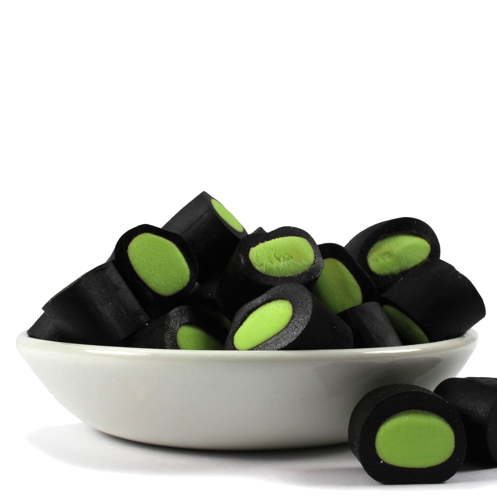 Apple Cream Rocks – Fondant Filled Sweet Liquorice Tubes